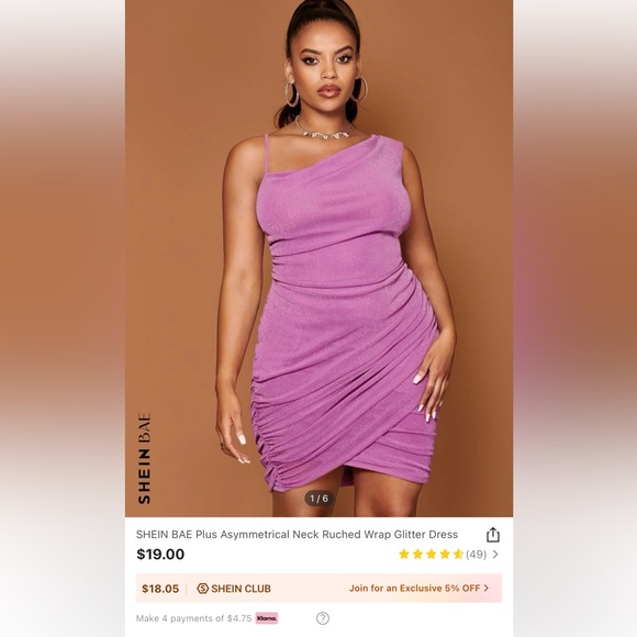 SHEIN | Dresses | Shein Pink Glitter Dress | Poshmark